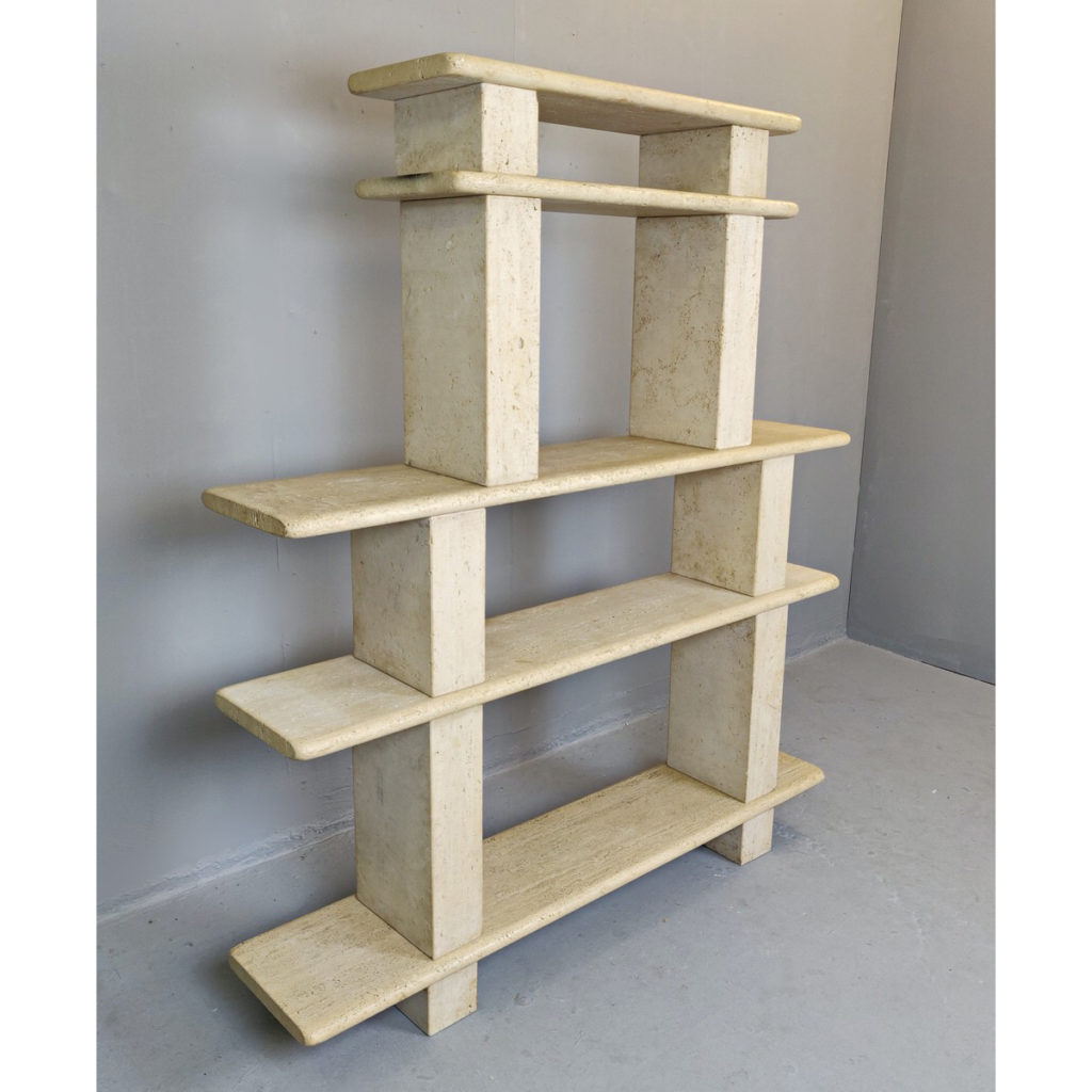 1970's modular travertine shelves - Living in Style Gallery